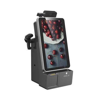 China Self Check Out Kiosk With POS Reader QR Code Scanner for sale