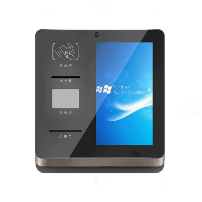 China Self Service Ticket Machine 17 Inch Touch Screen RFID Card Reader IP65 Kiosk for sale