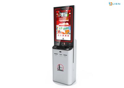 China Single Screen Self Service Internet Kiosk with 19 Inch Touch Screen and Magnetic Stripe Card Payment for sale