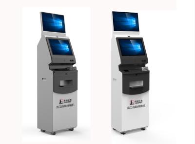 China Bill Self Service Kiosk with EMV Card Reader 21.5 Inch Dual Screen 17 Inch Touch for sale