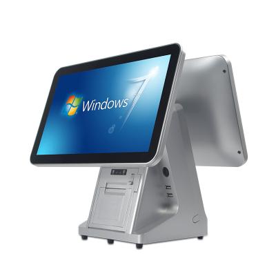 China 15.6 Inch POS Machine with 2.4GHz Intel Dual-Core CPU, 32GB SSD and Built-in 58mm Thermal Printer for sale