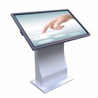 China 55 Inch Floor Standing LCD Totem Kiosk 1920x1080 5ms 400cd/m2 HDMI Touch Screen for sale