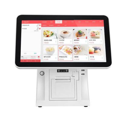 China 15.6 Inch 1366x768 Capacitive Touch Screen POS Machine with Thermal Printer and Intel J1800 2.4GHz CPU for sale