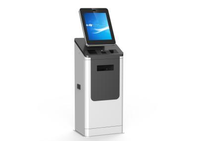 China Hotel Self Service Kiosk with QR Scanner RFID Reader NFC A4 Printer 21.5 Inch Touch Screen for sale