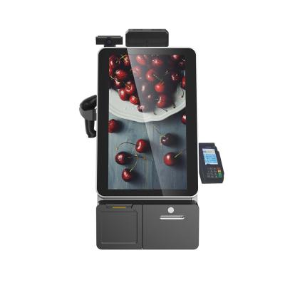 China 32 Inch Self Service Ordering Kiosk with 80mm Thermal Printer and 10 Point Touch Screen for sale
