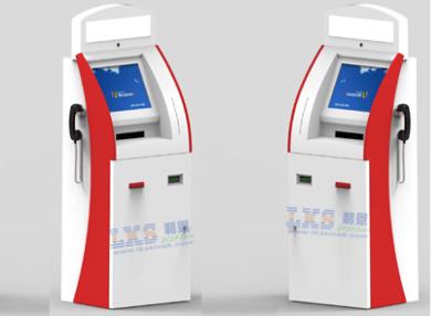China Self-Service Bill Payment Kiosk with 17 Inch Touch Screen and 3 Track MSR Card Reader for sale