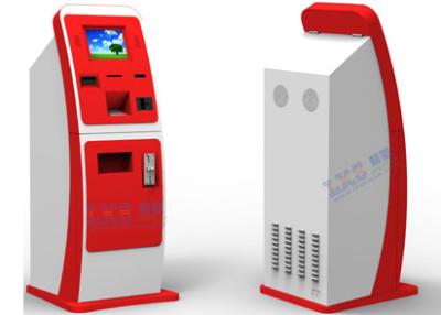 China White Red Bill Payment Kiosk 15-19 inch Touchscreen Self-Service Kiosk with UPS Card Vending Dispenser for sale