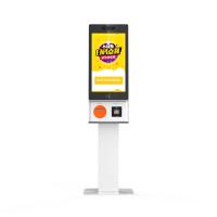 China 21.5 23.8 27 Inch Self Ordering Kiosk With QR Scanner 80mm Thermal Printer For Catering for sale
