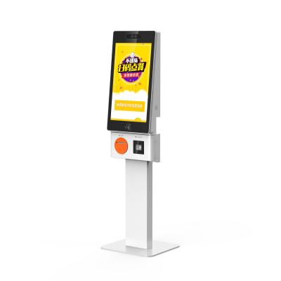 China Android Windows 27 Inch Fast Food Ordering Touch Screen Self Service Kiosk Machine for sale
