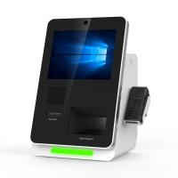 China 15 Inch Self Service Hotel Check In Kiosk with Passport Scanner, Card Dispenser and 4GB RAM for sale