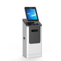 China Hotel Self Check In Kiosk with Passport Scanner Key Encode Card Dispenser 1080p Camera for sale