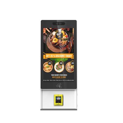 China Self Service Order Kiosk 21-32 Inch Touch Screen POS Payment Terminal for Fast Food Restaurant for sale