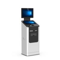 China Hotel Check In Kiosk with Key Card Dispenser and Passport Scanner 21.5 Inch Touch Screen for sale