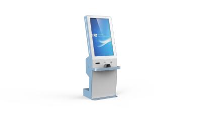 China Airplane Boarding Check In Kiosk 21.5 Inch Touch Screen Free Standing Single Screen for sale