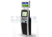 China Tourism SIM Card Dispenser Kiosk Dual Screen 17 inch Touch Self Check In Kiosk for sale