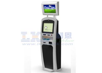 China Tourism SIM Card Dispenser Kiosk Dual Screen 17 inch Touch Self Check In Kiosk for sale