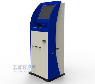 China 19 Inch Touchscreen Card Dispenser Check In Kiosk with RFID Reader and Receipt Printer for sale