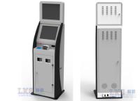 China Wall Mounted Dual Screen All-in-One Kiosk 17 inch Touch Screen for Movie Theatre for sale