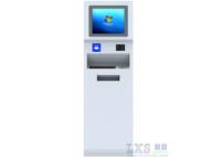 China Interactive Self Service Kiosk with 17 Inch Touch Screen and A4 Document Printer for sale