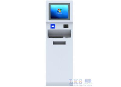 China Interactive Self Service Kiosk with 17 Inch Touch Screen and A4 Document Printer for sale