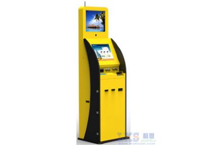 China Dual Screen Ticket Vending Kiosk 17 Inch Touch Screen Card Dispenser for sale