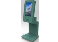 China Employees Biometric Recognition Self Check In Kiosk with 17-inch Touch Screen and 512 dpi Fingerprint Scanner for sale