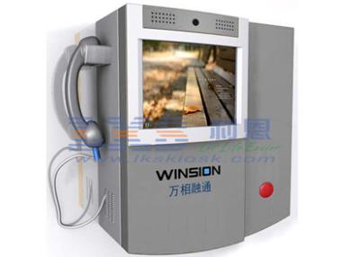China 17 Inch Wall Mounted Touch Screen Kiosk Visual Calling System Terminal with Industrial PC for sale