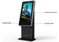 China Trade Show Portable Check In Kiosk 42 Inch Monitor Cold Rolled Steel Cabinet for sale