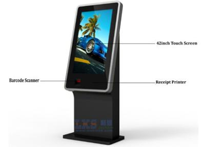 China Trade Show Portable Check In Kiosk 42 Inch Monitor Cold Rolled Steel Cabinet for sale