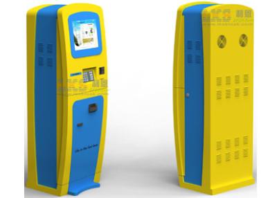 China Gambling House Token Card Dispenser Kiosk 17 Inch Touch Screen Bill Payment for sale