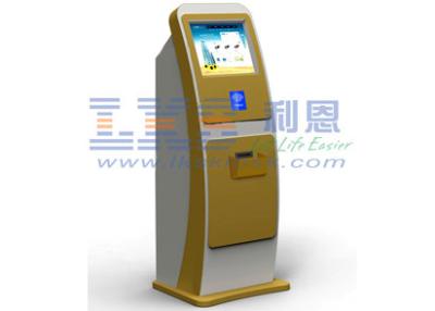 China Self Service ID Check In Kiosk with 17 Inch Touch Screen and Receipt Printer for sale