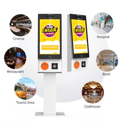 China 21.5 Inch Self Service Ordering Kiosk with 1920x1080 LCD Touch Screen for Restaurant for sale