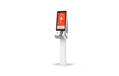 China Fast Food Self Service Ordering Kiosk 21.5 Inch Touch Screen with 1920x1080 Resolution for sale