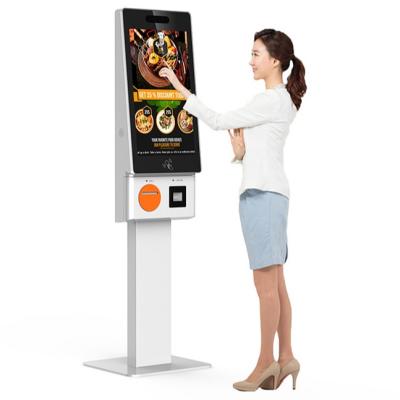 China 24 Inch Self Checkout Kiosk with RFID Card Reader 1920x1080 Touchscreen for Supermarket Restaurant for sale