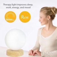 China Dimmable Moon Desk Light with Ra98 Color Rendering and 10000 Lux Brightness for Light Therapy for sale