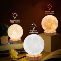 China 24W Dimmable Moon Sad Lamp with 10000LUX Light Therapy for Home and Office for sale