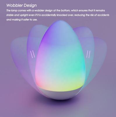 China Remote Control Dimmable Portable Table Lamp with 2700K Warm White LED Mood Lighting for sale