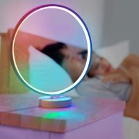 China Dimmable Round LED Table Lamp 100V - 240V Mood Bedside Lamp for sale
