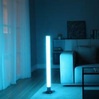 China 360 Degree Emitting RGB Mood Light with Remote Control 24W Standing LED Lamp for Modern Home Decor for sale