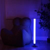 China 360 Degree Emitting RGB Mood Light with Remote Control 24W Standing LED Lamp for Modern Home Decor for sale