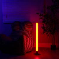 China 360 Degree Emitting RGB Mood Light with Remote Control 24W Standing LED Lamp for Modern Home Decor for sale