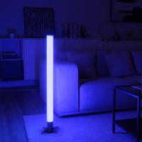 China 360 Degree Emitting RGB Mood Light with Remote Control 24W Standing LED Lamp for Modern Home Decor for sale