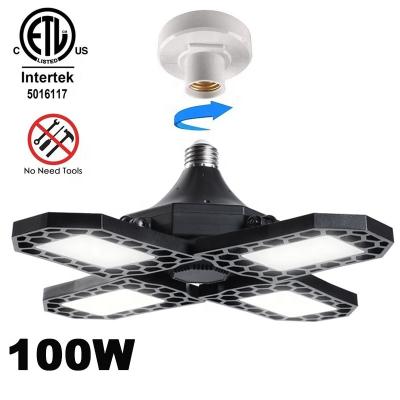 China 100Watt LED Garage Light with 120° Adjustable Panels and IP66 Rating for Superior Durability for sale