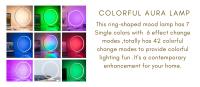 China Remote Control Circle Table Lamps 8W Circle LED Table Lamp 2700K for sale