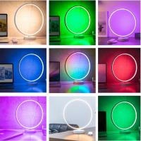 China Dimmable Round LED Table Lamp 100V - 240V Mood Bedside Lamp for sale