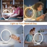 China 10000 Lux UV Free Sun Lamp Dimmable Light Therapy Lamp with Timer and Remote Control for sale