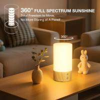 China Dimmable 10000 Lux Light Therapy Lamp with 360 Degree Emitting for Seasonal Affective Disorder for sale
