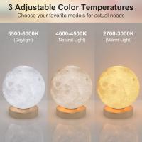 China Remote Control Moon Shaped Lamp 16W LED Moon Lamp with 10000 Lux Light Therapy for sale