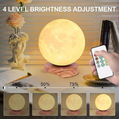 China Dimmable Moon Desk Light with Ra98 Color Rendering and 10000 Lux Brightness for Light Therapy for sale