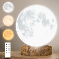 China 10000 Lux Dimmable Daylight Therapy Lamp with 6000K Daylight Alert Moon Table Lamp for sale